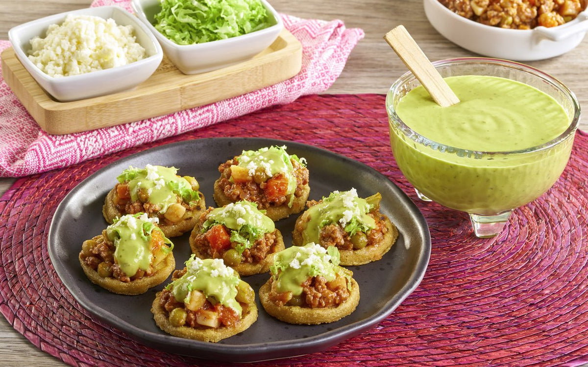 Receta - Sopes de picadillo de Amá de Mis Sabores®